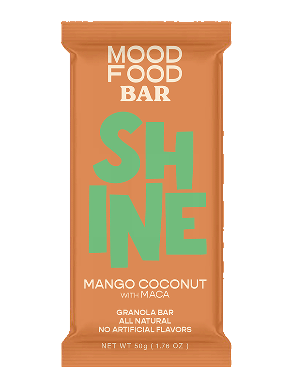 SHINE Mango Coconut with Maca (4 granola snack bars) – MOOD FOOD